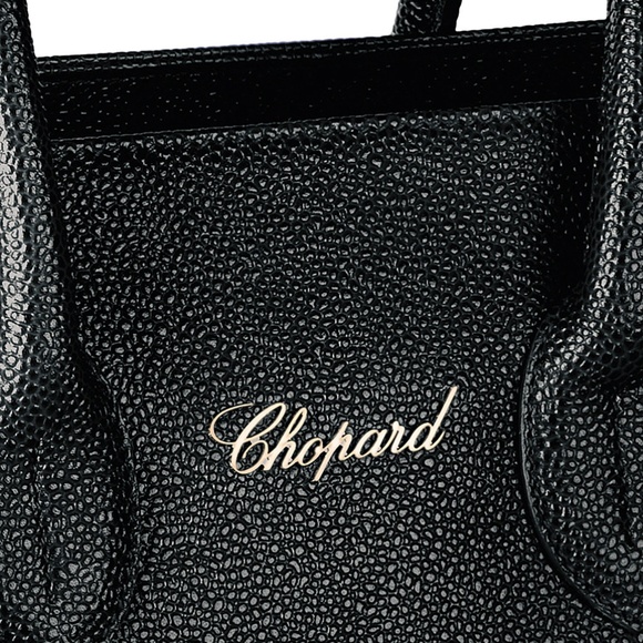 Chopard | Bags | Chopard Bologna Black Leather Grain Shoulder Bag ...